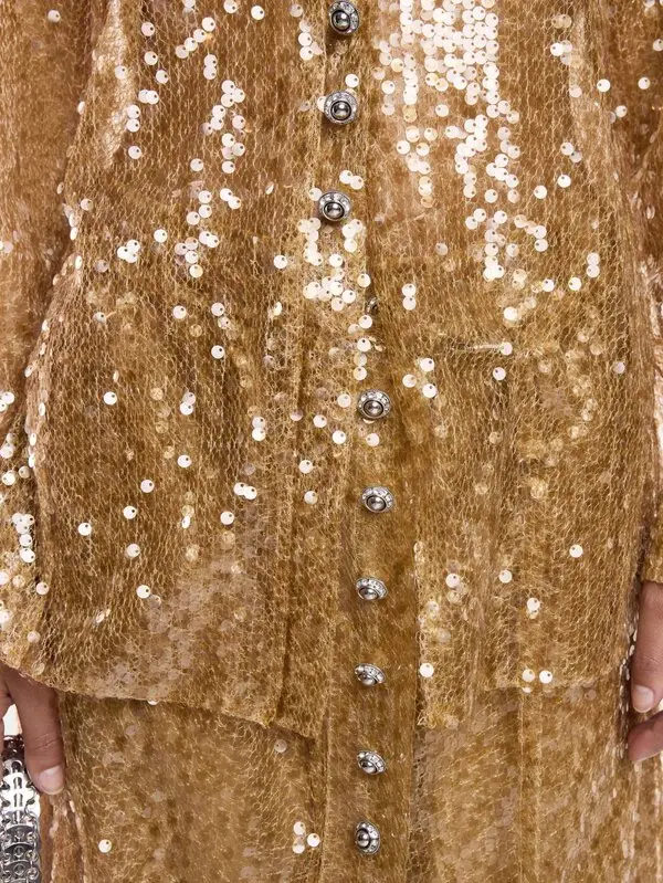 Rabanne Sequin-embroidered Shirt
