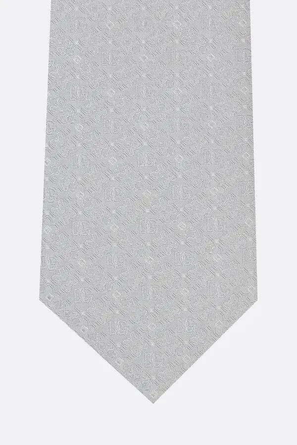 Dolce & Gabbana Monogrammed Jacquard Neck Tie
