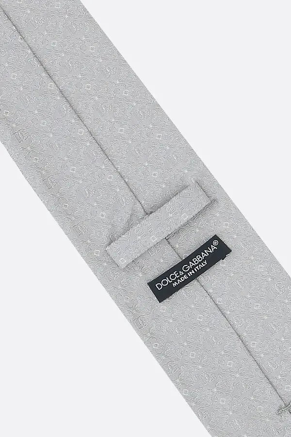 Dolce & Gabbana Monogrammed Jacquard Neck Tie
