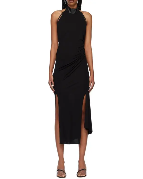 Helmut Lang Halter Neck Midi Dress