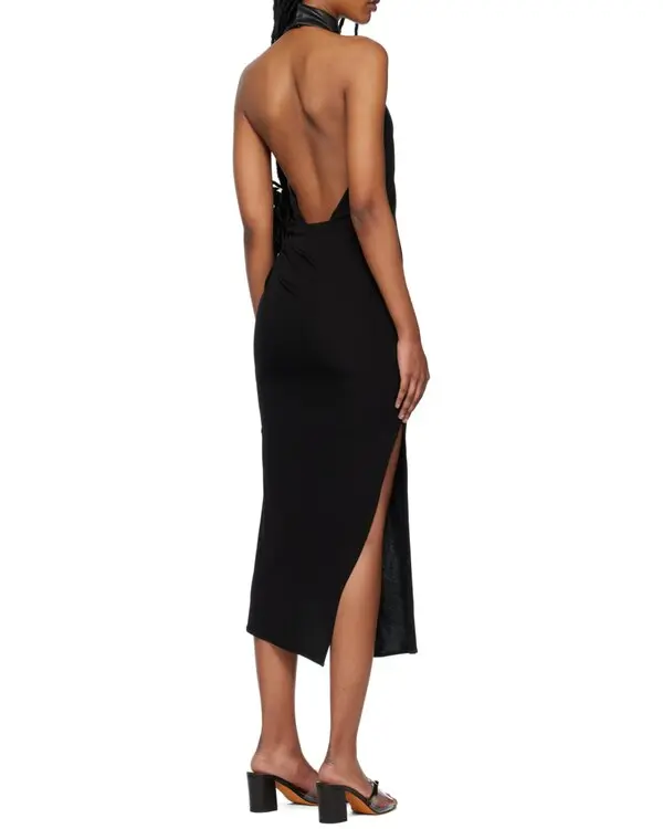 Helmut Lang Halter Neck Midi Dress