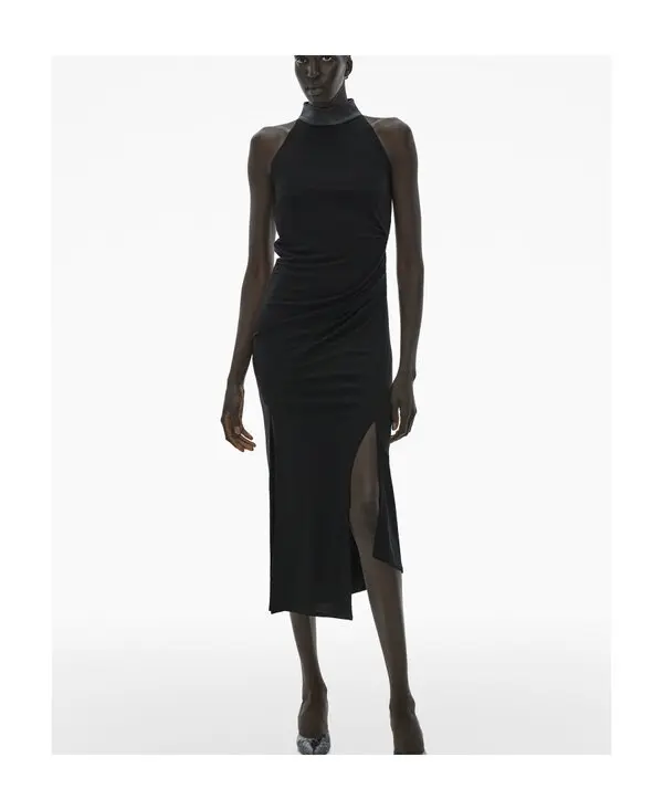 Helmut Lang Halter Neck Midi Dress