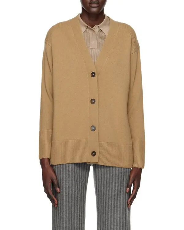 Vince Weekend V-neck Ribbed Cardigan