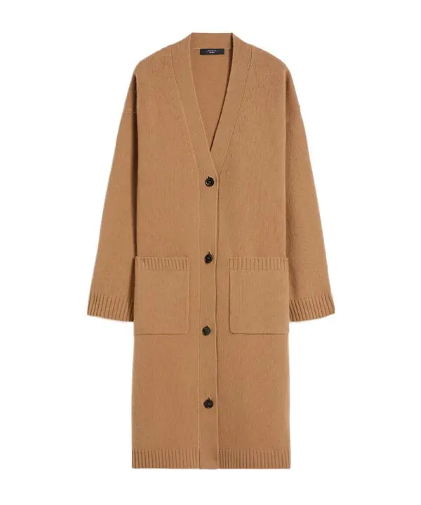 Max Mara Long-sleeved Cardigan - Camel