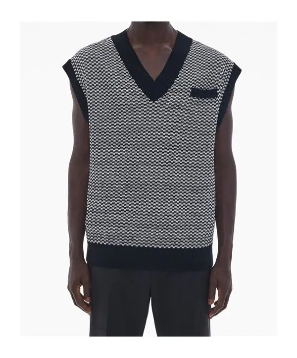 Helmut Lang V-neck Knitted Vest