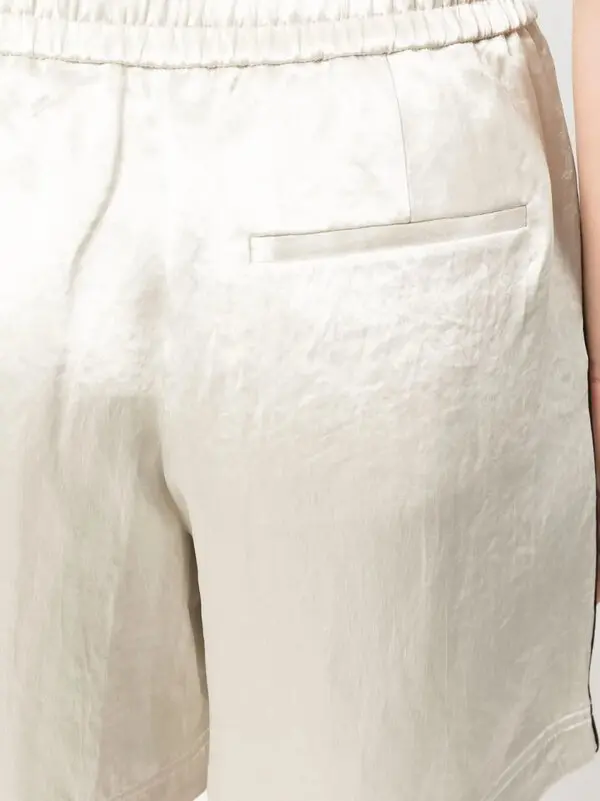 Helmut Lang Straight-cut Crinkled Shorts
