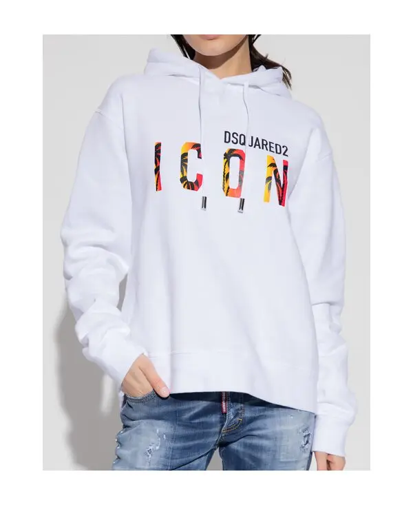 Dsquared2 Long-sleeved Drawstring Hoodie