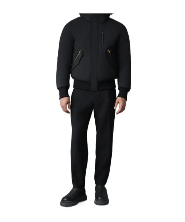 Mackage Dixon-bx 2-in-1 Nordic Tech Down Bomber With Blue Fox Fur