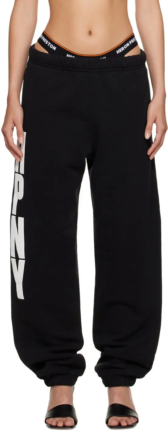 Heron Preston Logo-printed Elasticated Waistband Pants