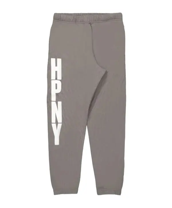 Heron Preston Elasticated Waistband Logo Printed Track Pants - Gray