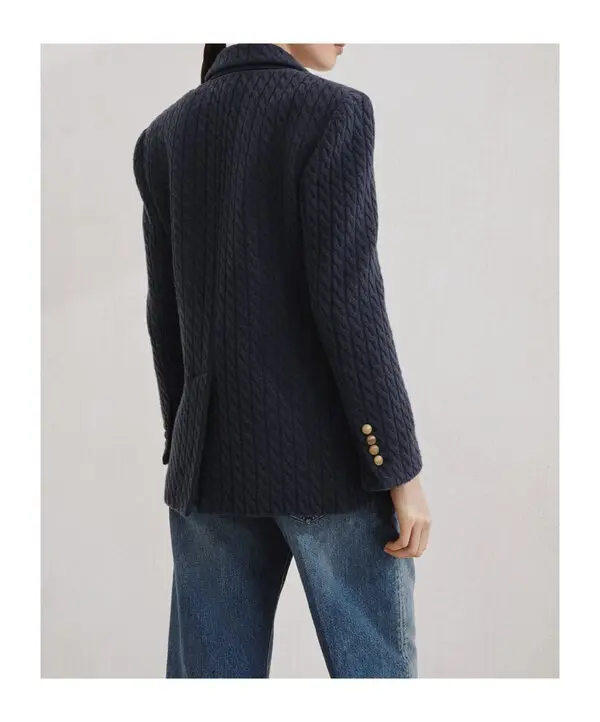 Brunello Cucinelli Double-breasted Knitted Blazer