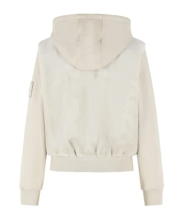 Moose Knuckles Rosylyn Zip-up Hoodie - Alabaster Color
