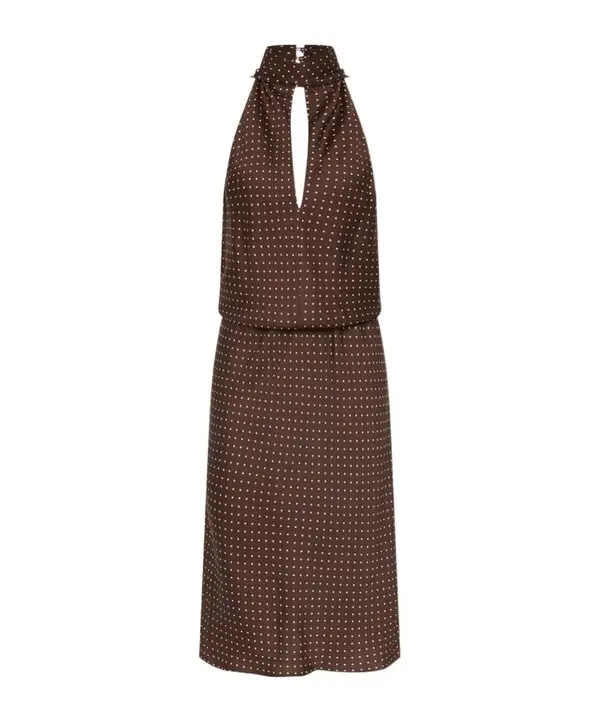 Posse Phoebe Polka-dot Pattern Midi Dress