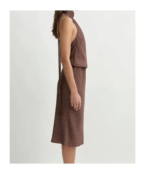 Posse Phoebe Polka-dot Pattern Midi Dress