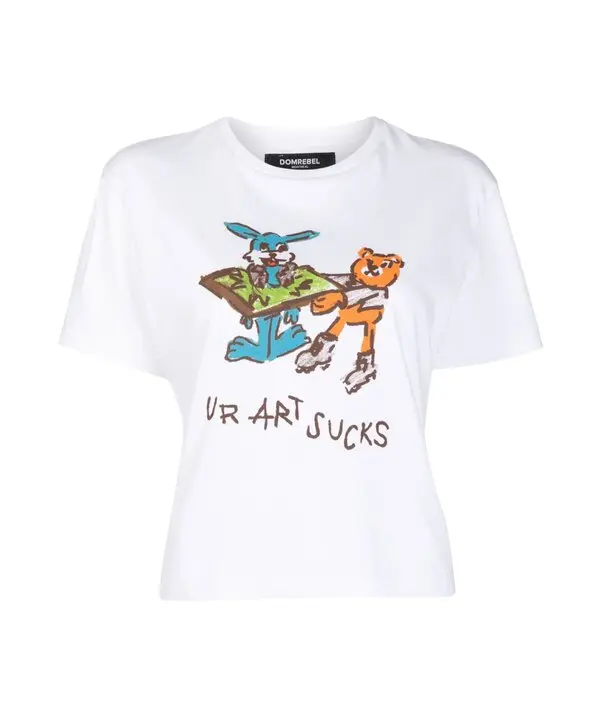 DOMREBEL Ur Art Sucks Print T-shirt