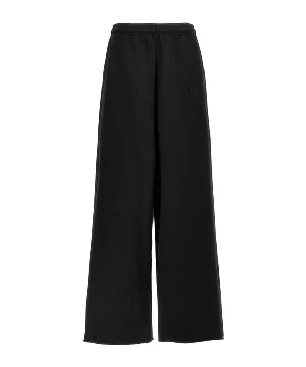 Vetements Logo Embroidered Wide Leg Pants