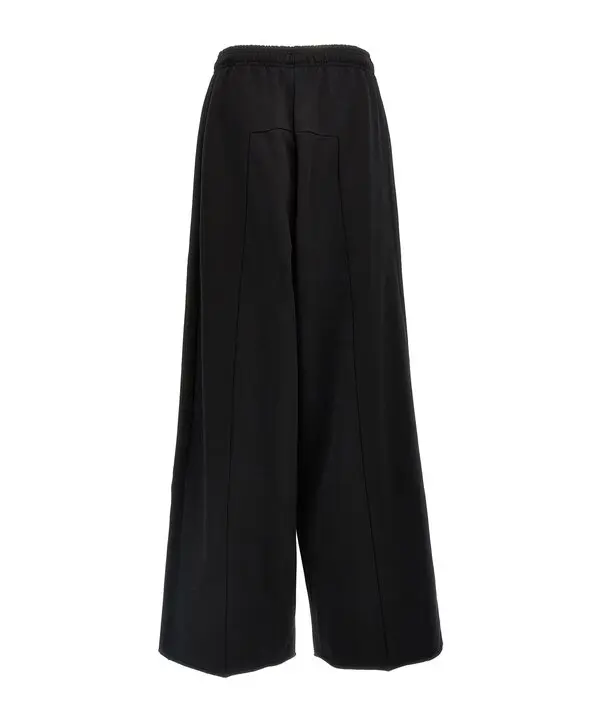 Vetements Logo Embroidered Wide Leg Pants