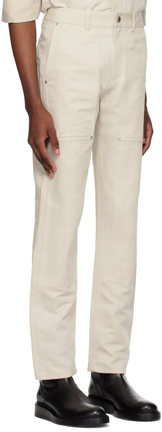 Helmut Lang Carpenter High Waist Straight Leg Trousers