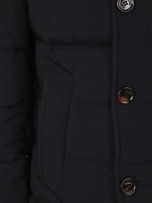 MOORER Double-breasted Down Jacket With Detachable Hood