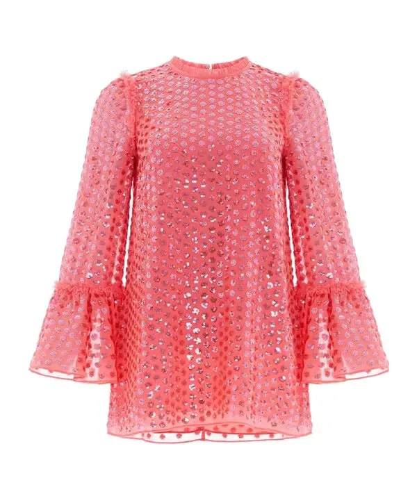 NEEDLE  THREAD Needle & Thread "raindrop Gloss Tunic