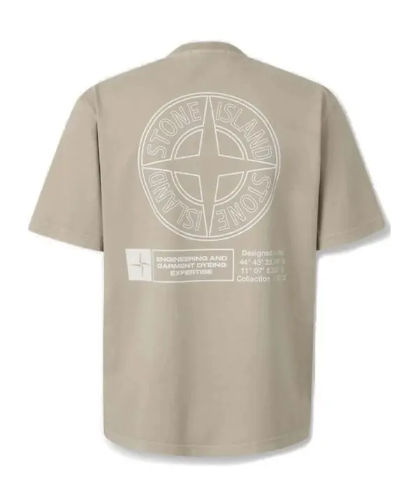 Stone Island Logo Printed Crewneck T-shirt