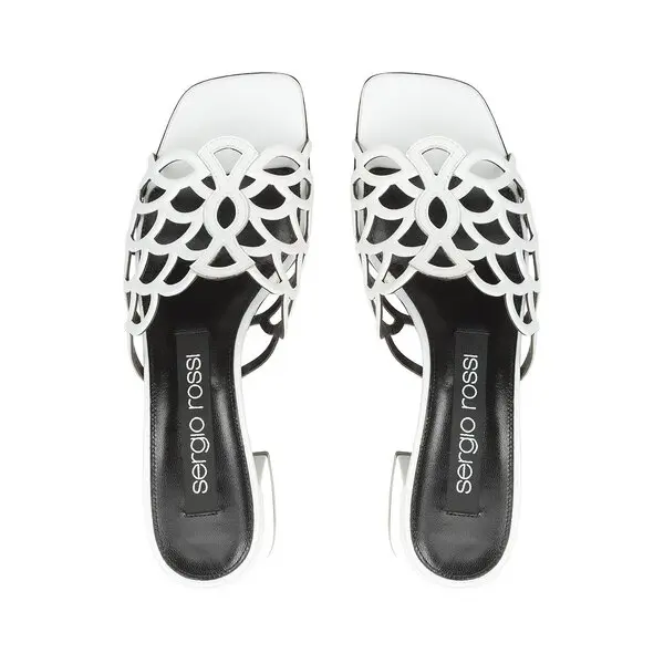 SERGIO ROSSI Square-headed High-heeled Sandals