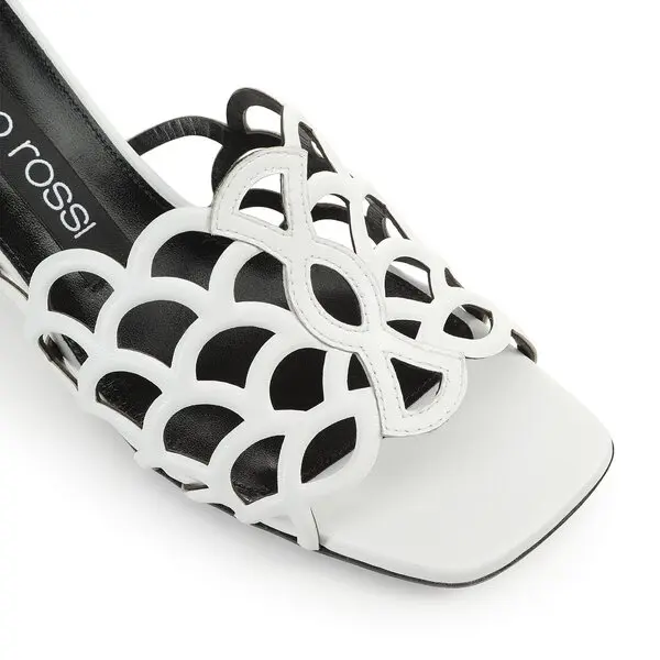SERGIO ROSSI Square-headed High-heeled Sandals