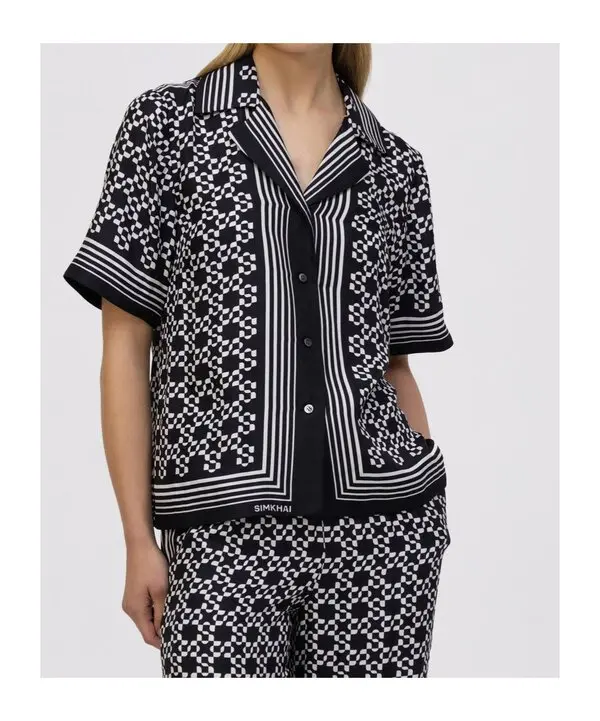 Simkhai Koda Satin Shirt