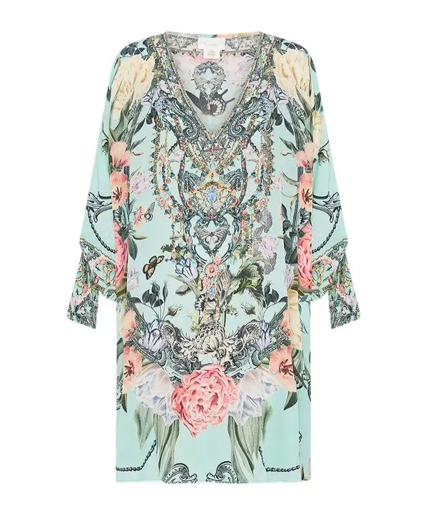 Camilla Floral Print Dress - Green