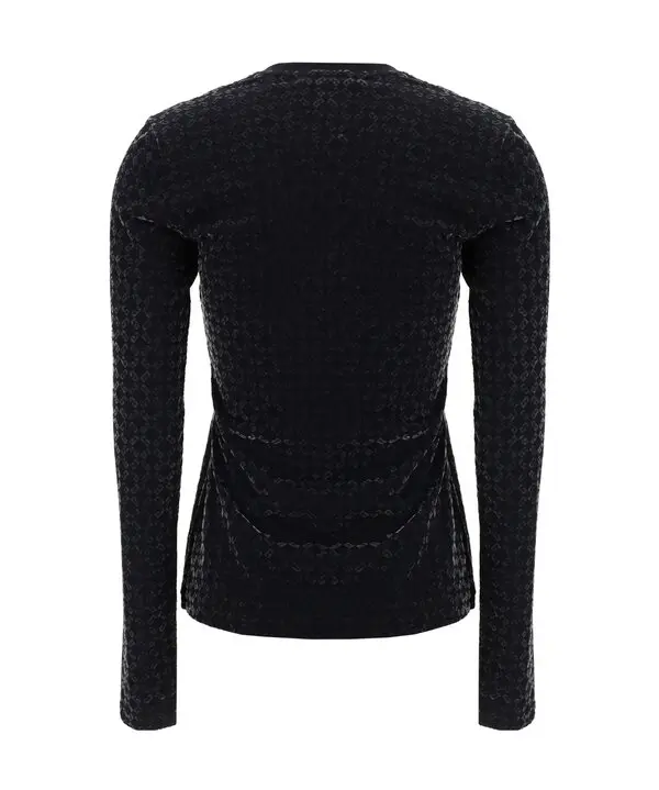Givenchy Allover Logo Printed Long-sleeved Top