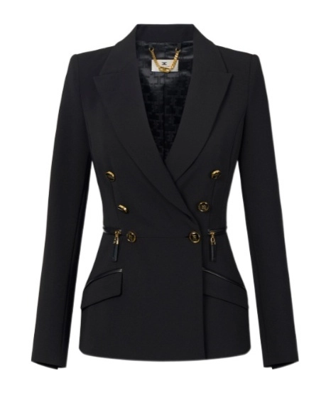 Elisabetta Franchi Double Breasted Tailored Blazer