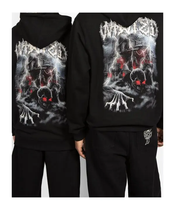 WASTED PARIS Long-sleeved Zip-up Hoodie With Pockets