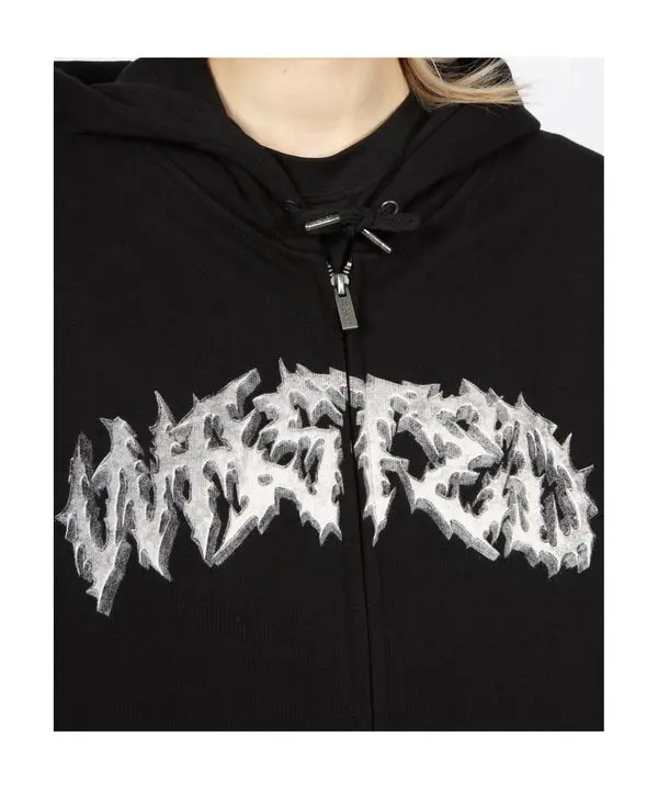 WASTED PARIS Long-sleeved Zip-up Hoodie With Pockets