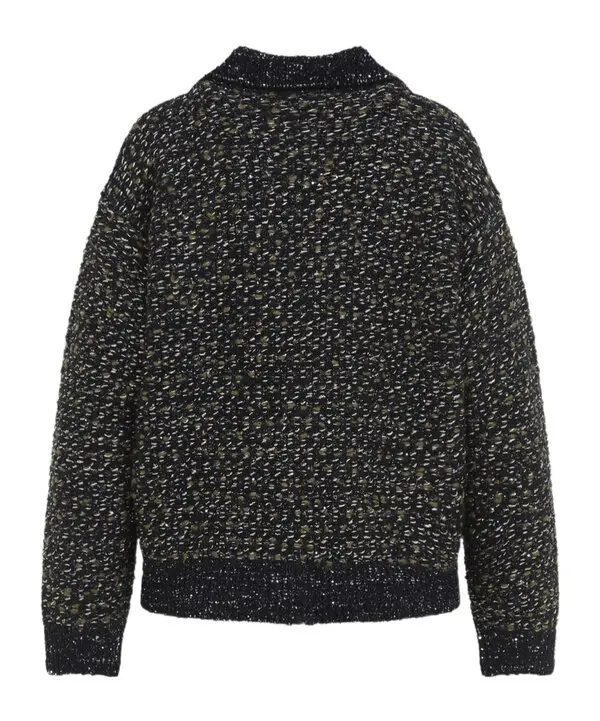 Fabiana Filippi Textured Zip-up Long Sleeve Jacket