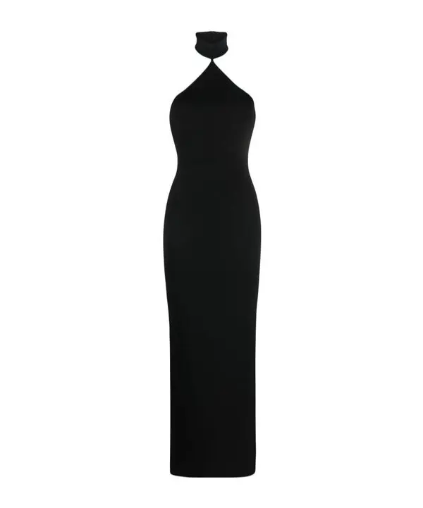 Solace Blanca Halterneck Maxi Dress - Black
