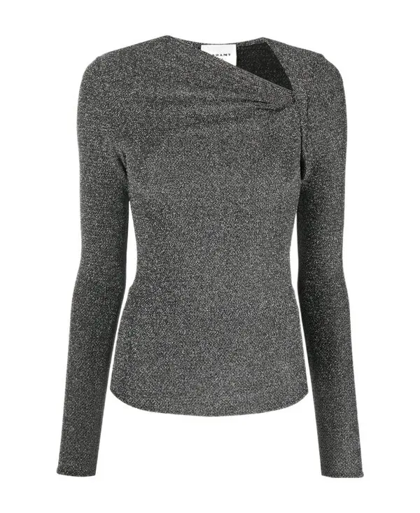 Isabel Marant Étoile Shimmer Asymmetric-neck Top