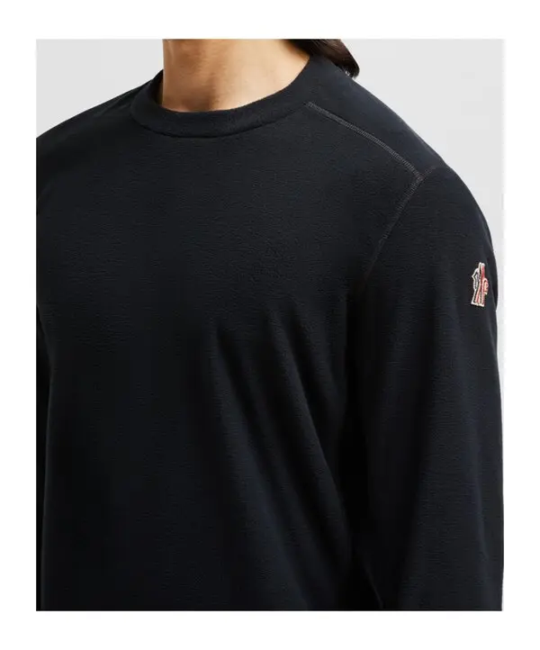 Moncler Logo Embroidered Crewneck Jumper