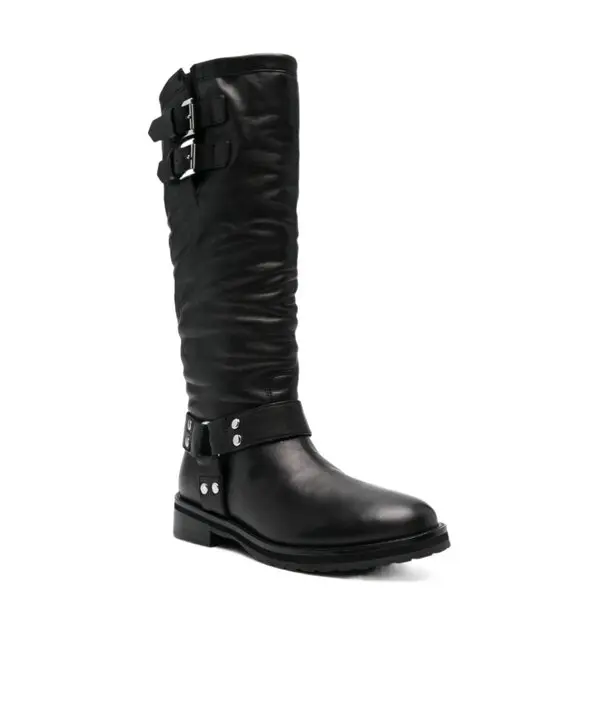 TWINSET Buckle Knee-high Boots - Black