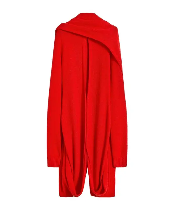 Sportmax Cut-out Long-sleeve Maxi Dress - Red