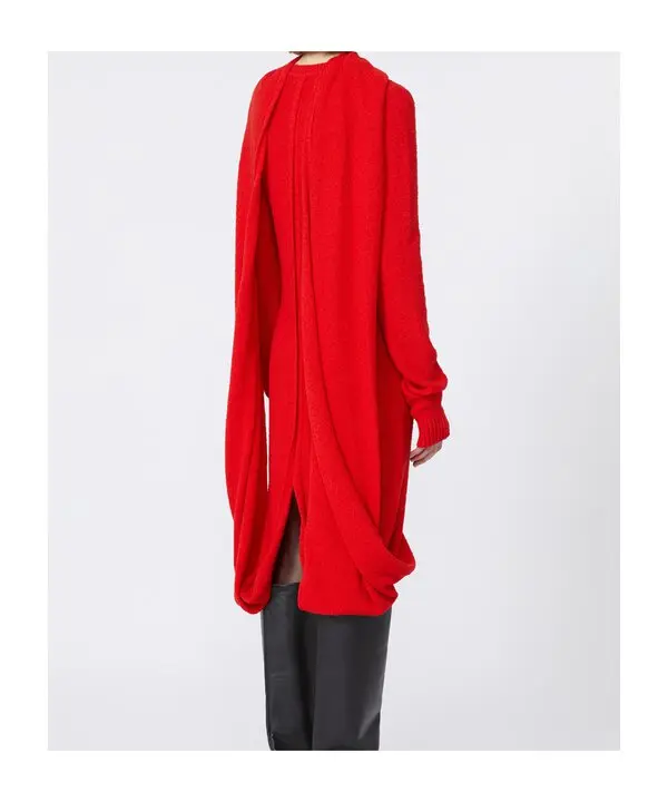 Sportmax Cut-out Long-sleeve Maxi Dress