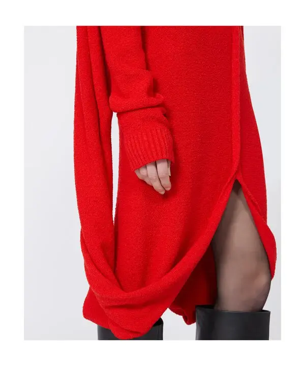 Sportmax Cut-out Long-sleeve Maxi Dress