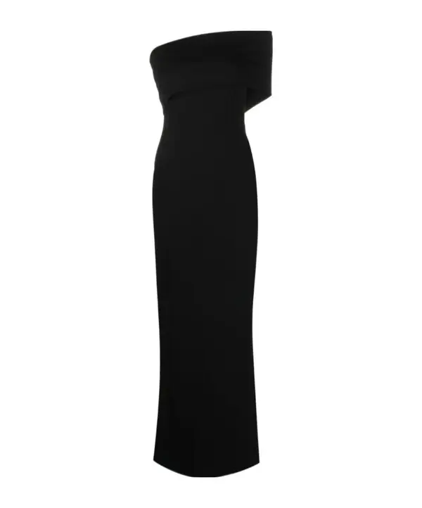 Solace London Lana Off-the-shoulder Dress - Black