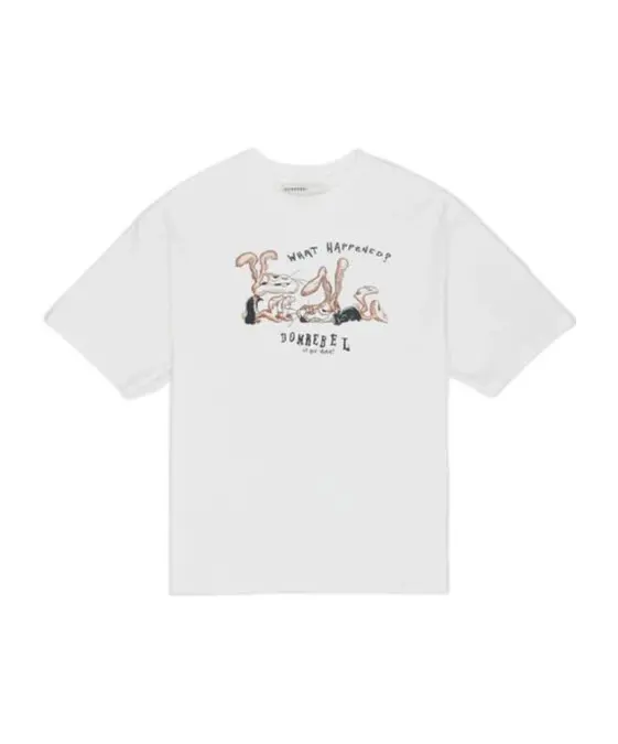 DOMREBEL Forget T-shirt - Ivory