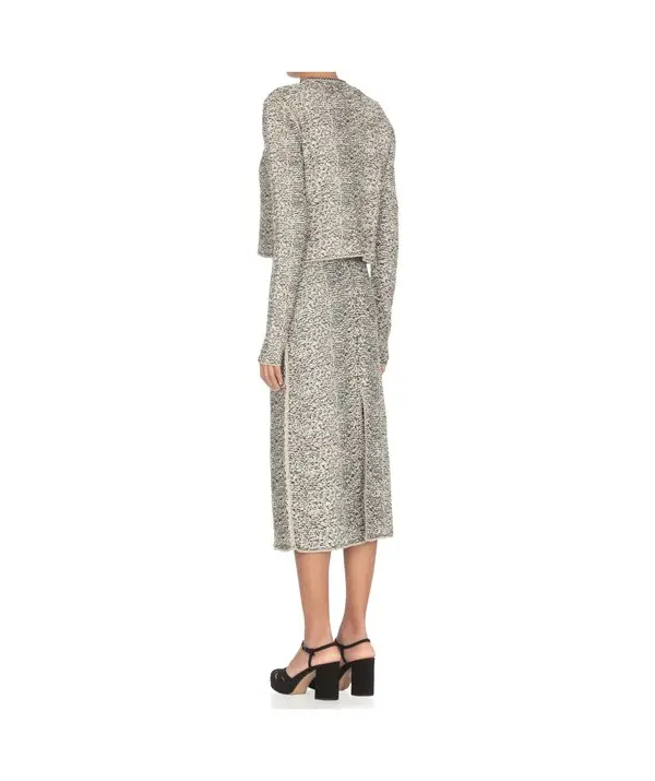 Fabiana Filippi Long-sleeved Knitted Cardigan - Black/white