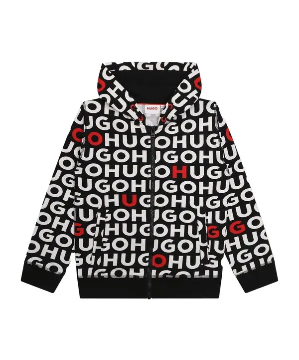 Hugo Boss Logo-print Zip-up Sweatshirt