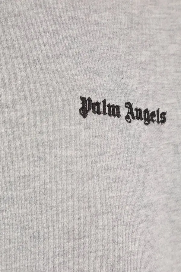 Palm Angels Logo Embroidered Hoodie