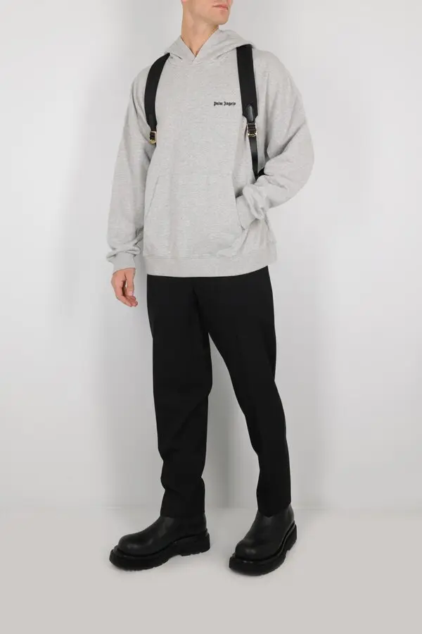 Palm Angels Logo Embroidered Hoodie