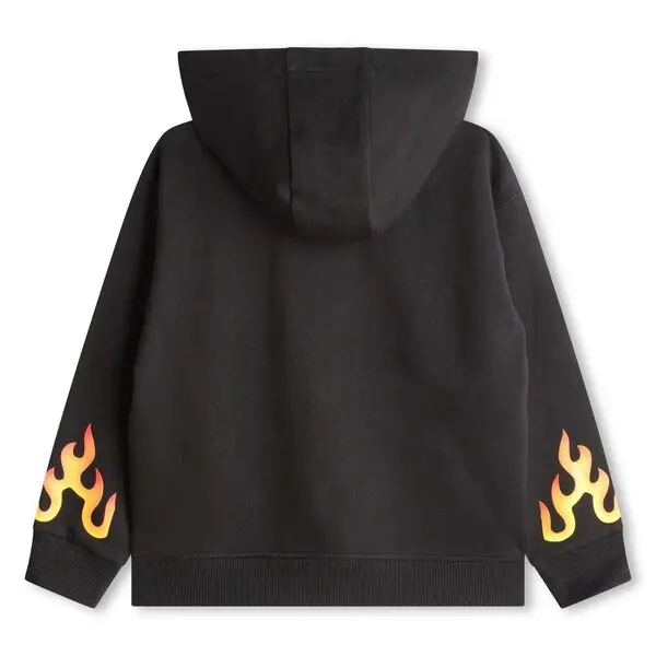 Hugo Boss Flame-print Zip-up Hoodie