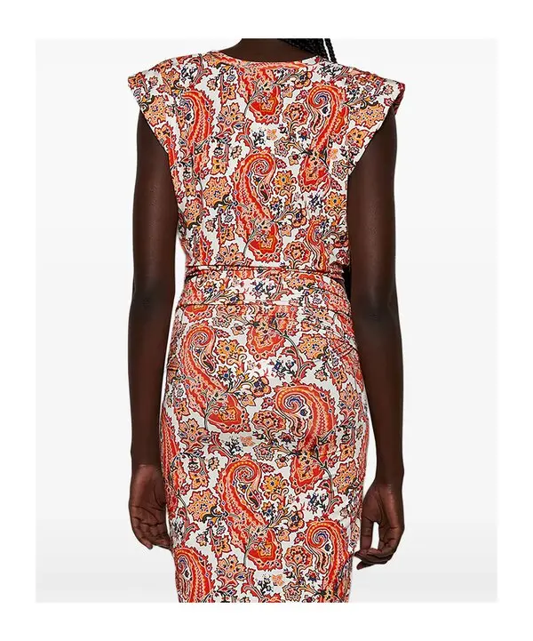 Rabanne Haut Paisley Printed Blouse