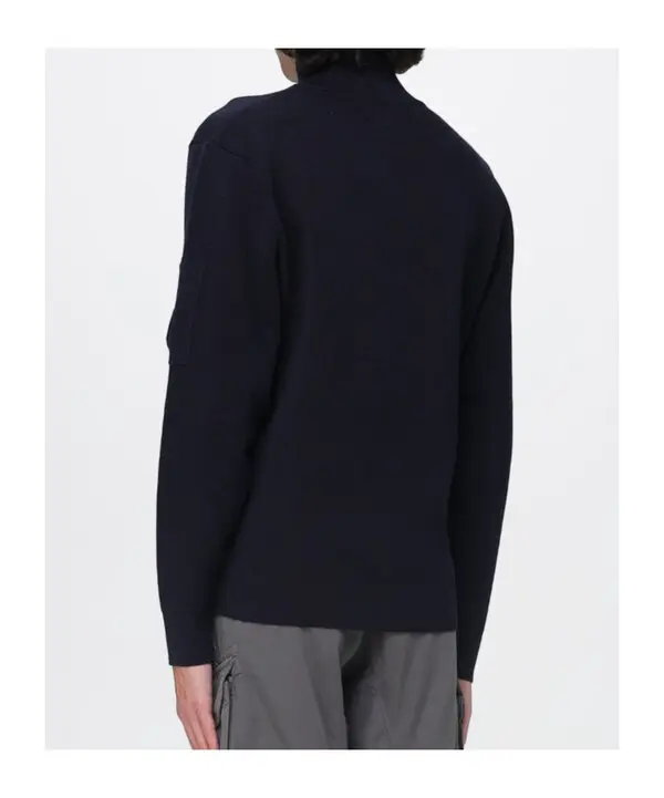 C.P. COMPANY Lens Detailed Half-zip Knit Jumper